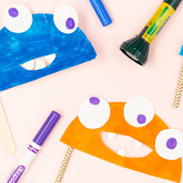 Paper Plate Monster Mask – Craft Box Girls