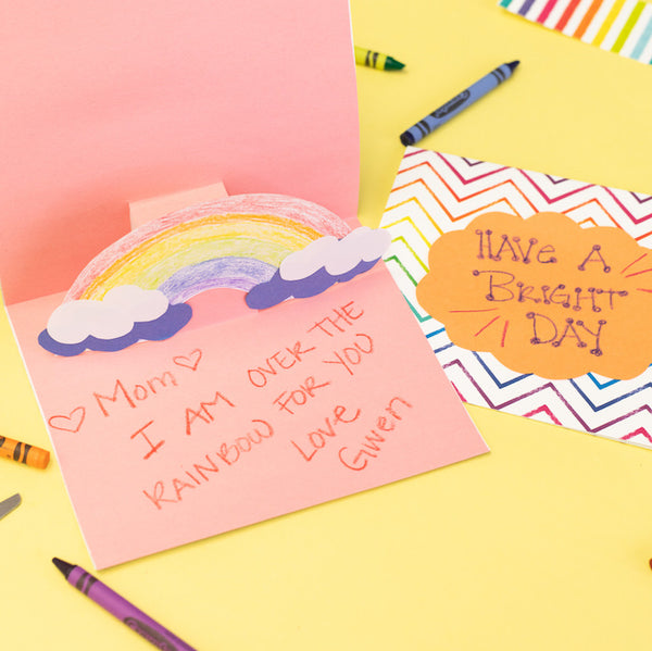 Pop Up Rainbow Card – Craft Box Girls