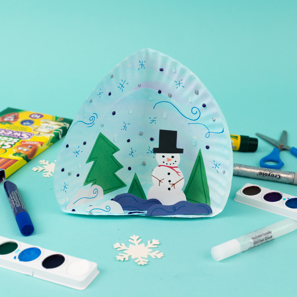 Paper Plate Winter Wonderland – Craft Box Girls