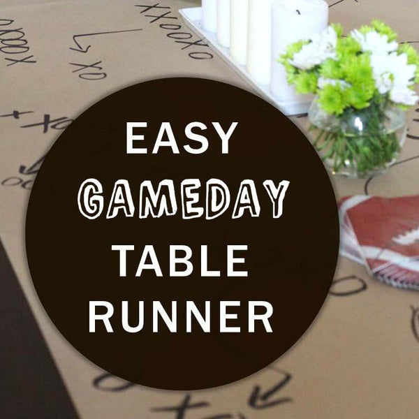 Easy Gameday Table Runner – Craft Box Girls