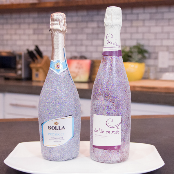 Champagne Glitter Bottle – Craft Box Girls