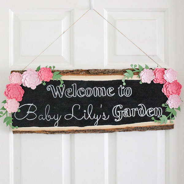 DIY Baby Shower Sign – Craft Box Girls