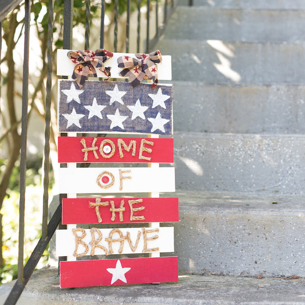 DIY Patriotic Pallet Sign – Craft Box Girls