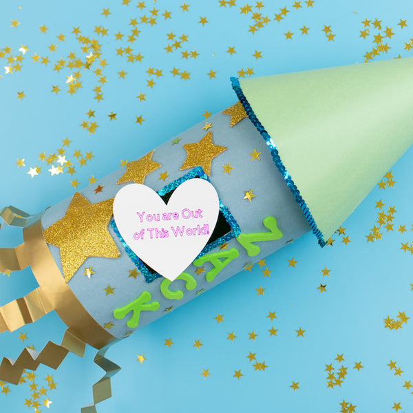 Rocket Ship Valentine's Card Box – Craft Box Girls