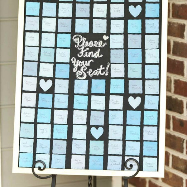 Spring Wedding Seating Chart – Craft Box Girls