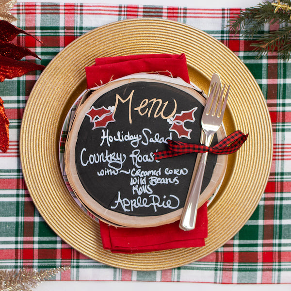 DIY Birch Slab Holiday Menus – Craft Box Girls