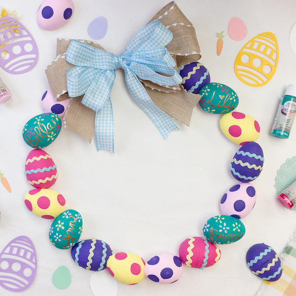 Testors DIY Easter Egg Wreath – Craft Box Girls