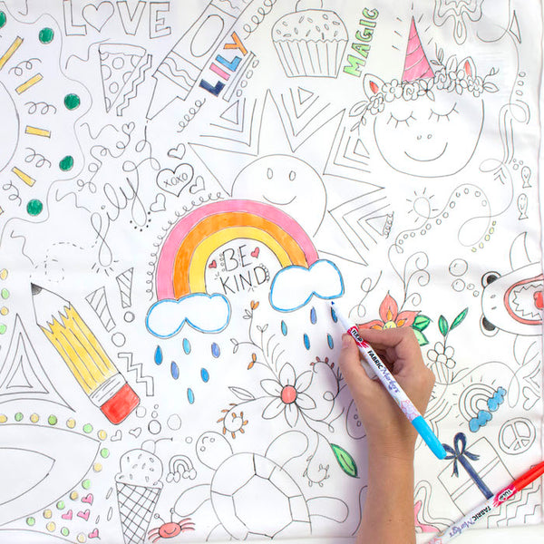 DIY Coloring Pillowcase Party Craft – Craft Box Girls