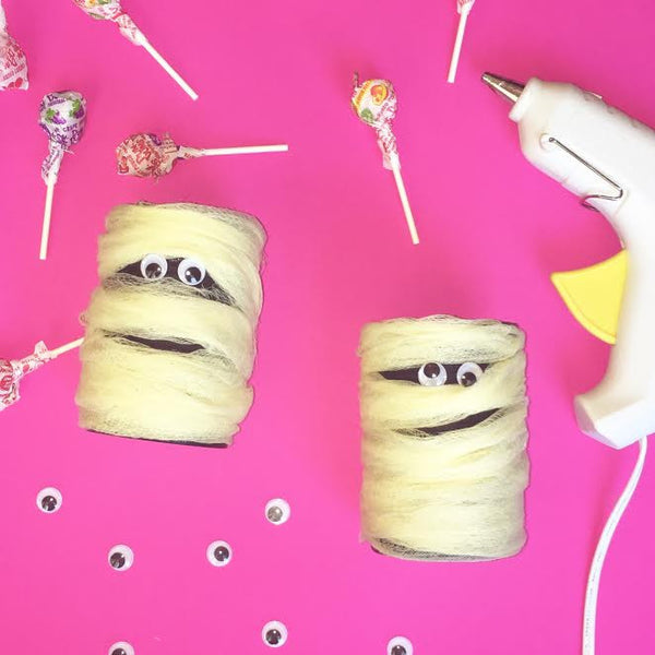 Halloween Mummy Cans – Craft Box Girls