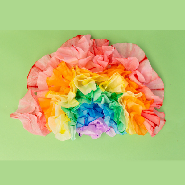 Science Week: Coffee Filter Rainbow Craft – Craft Box Girls